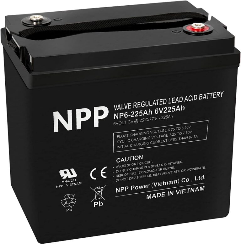 NPP NP6V-225Ah 6V 225Ah Deep Cycle AGM Battery - Planets Houp